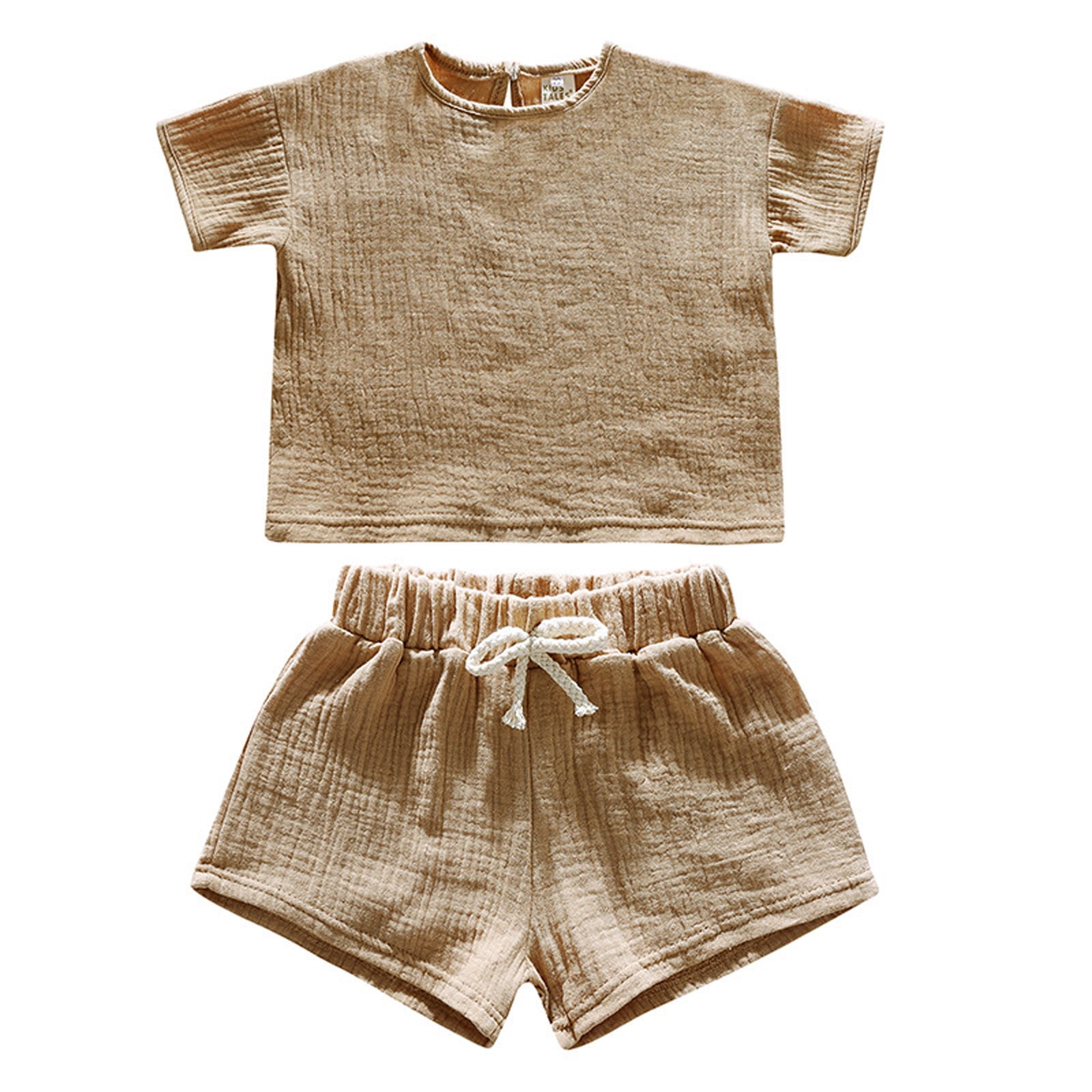 Glisme Baby Girls Clothing Set 2 Piece Tracksuit Summer Outfit Solid ...