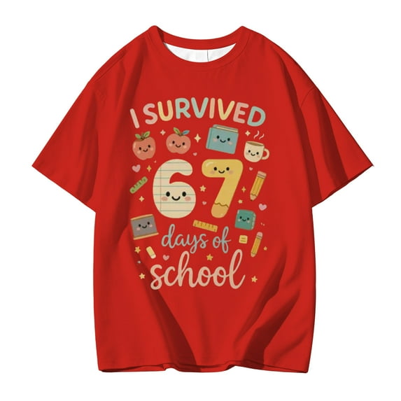 Glisme Boys And Girls T Shirt Graphic Tee Print Short Sleeve Tee Shirt ...