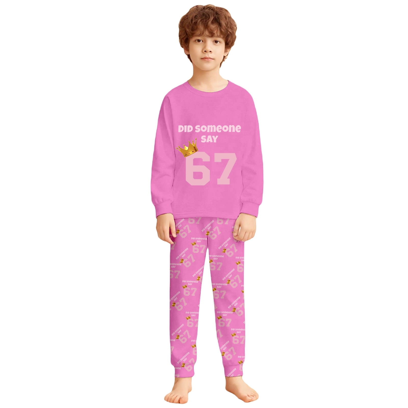 Glisme Boys Outfits Graphic Number Print Two Piece Loungewear ...