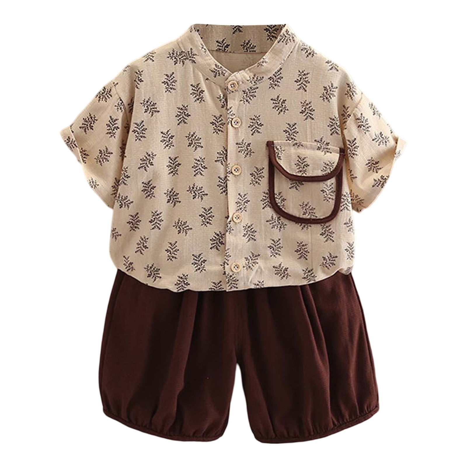 Glisme Boys Outfits Set Toddler Two Piece Summer Set Lightweight Short ...