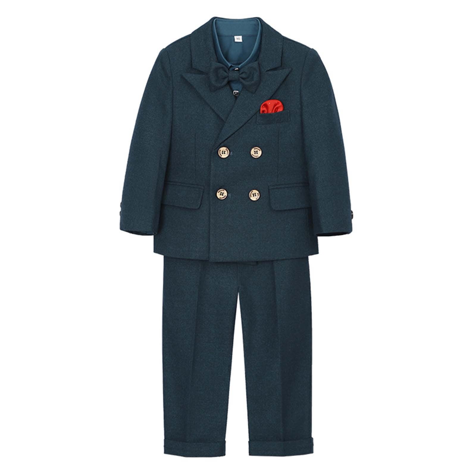 Glisme Boys Outfits Suit Set Kids Formal Clothing Set Toddler British ...