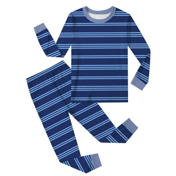 Glisme Boys Pajama Set 2 Pack Pjs Soft Sleepwear Kids Cozy Round Neck Long Sleeve Printed Top ...