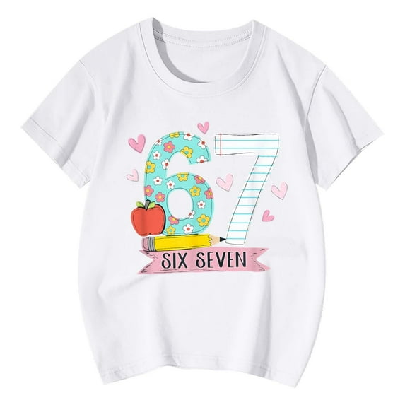 Glisme Boys T Shirt Summer Crew Neck Short Sleeved T-Shirt Solid Color ...