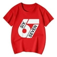 Glisme Boys T Shirt Summer Short Sleeved T-Shirt Solid Color Crew Neck ...