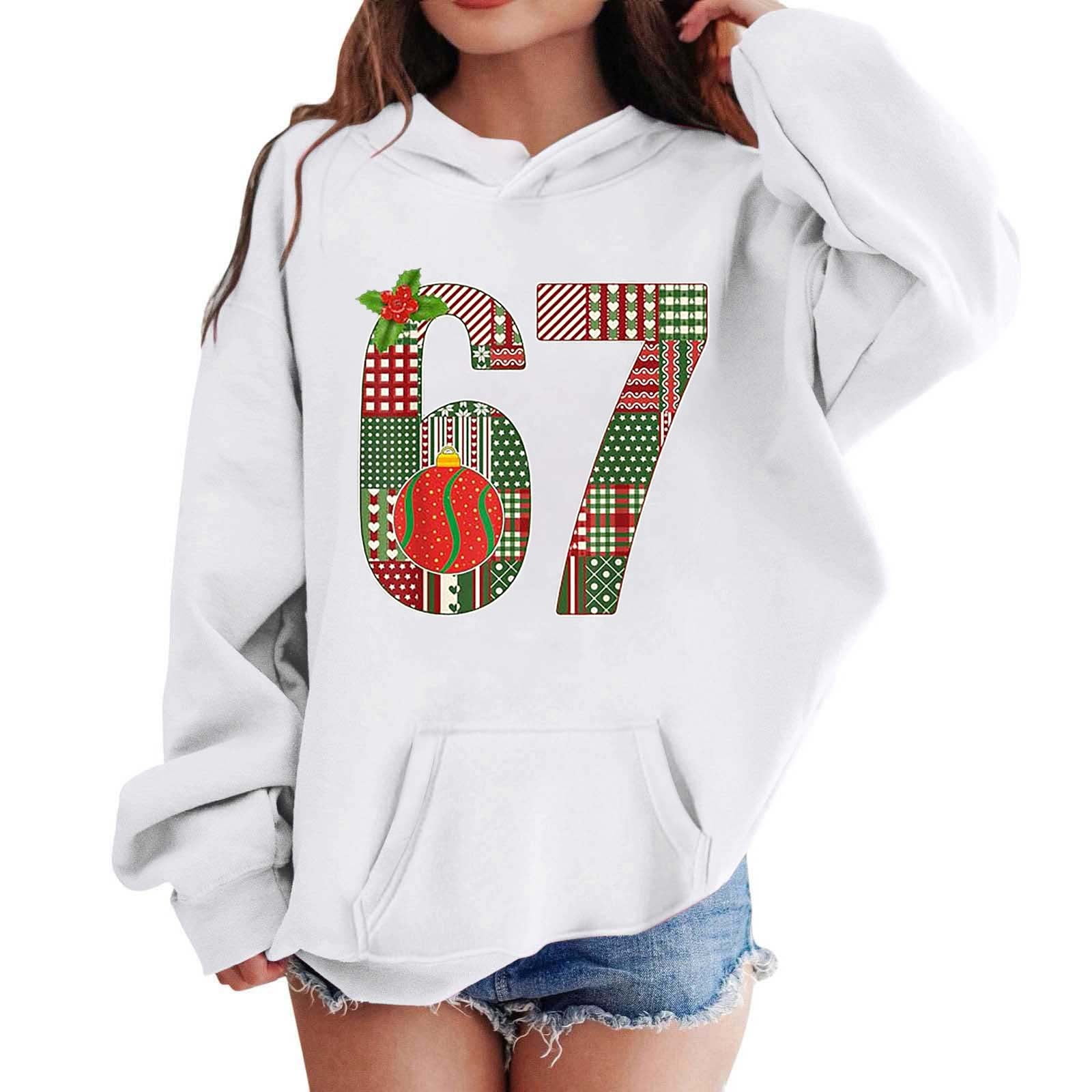 Glisme Boys T Shirt Unisex Casual Number Printed Hooded Long Sleeved ...