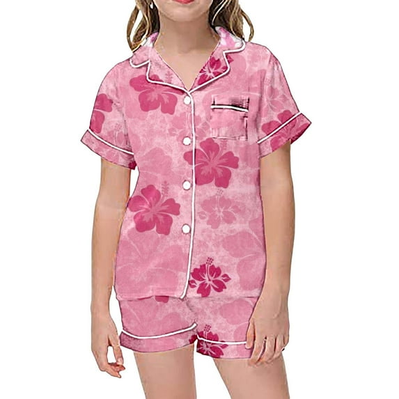 Glisme Casual Girls Clothing 2 Piece Sets Pajamas For Kids Children ...