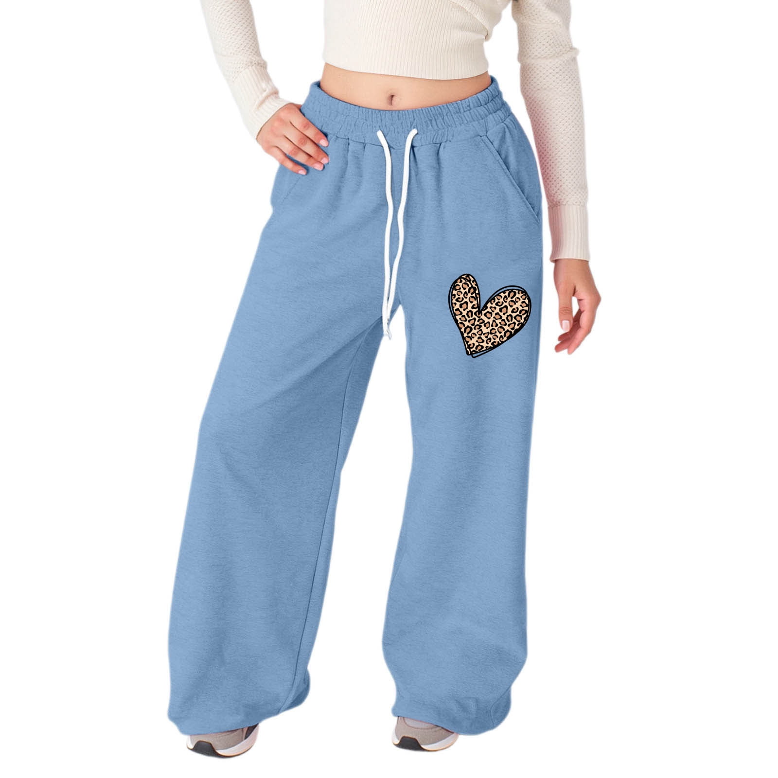Glisme Girls Baggy Sweatpants Lightweight Straight Leg Athletic Pants ...