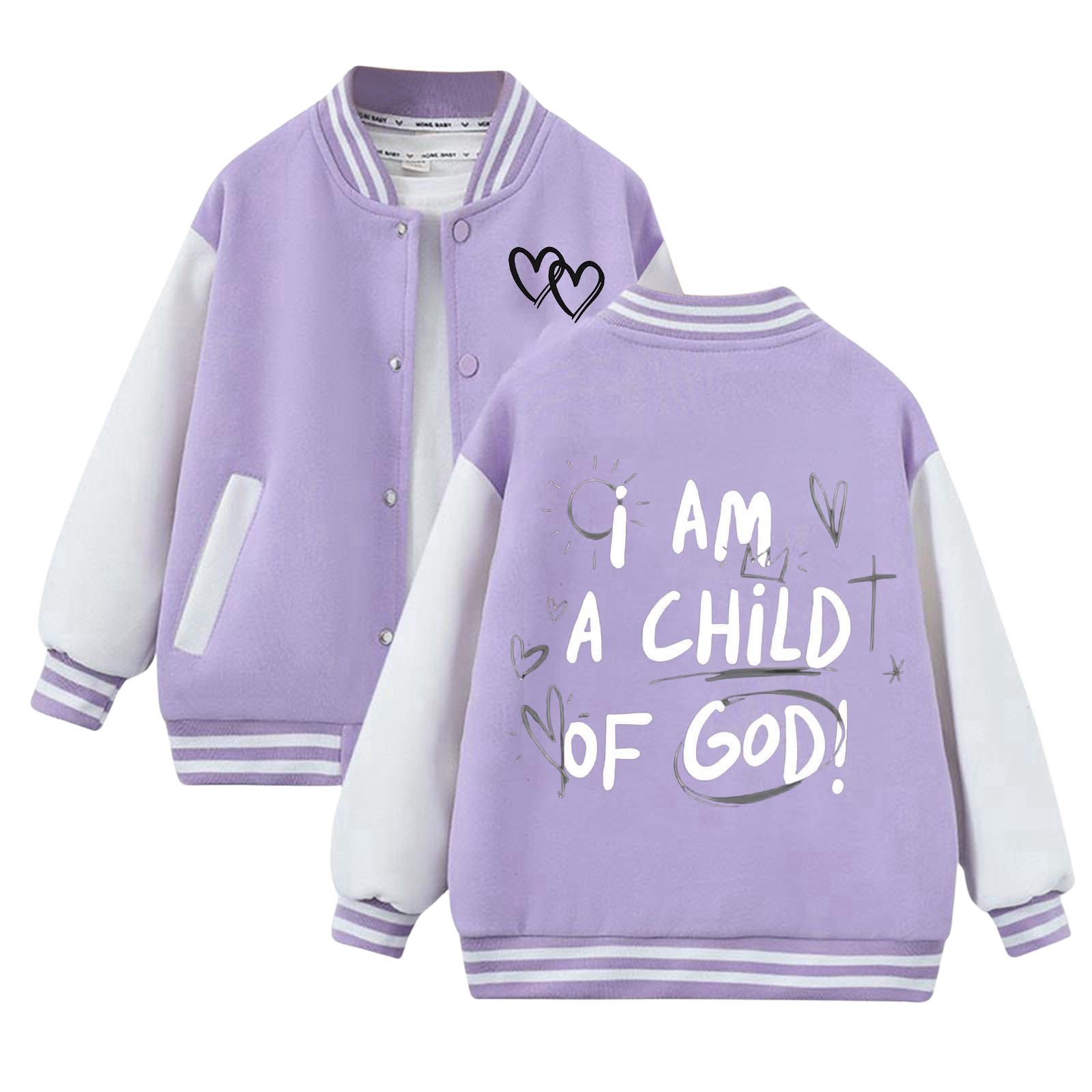 Glisme Girls Cardigan Coat Letter Printed Jacket For Autumn And Winter ...