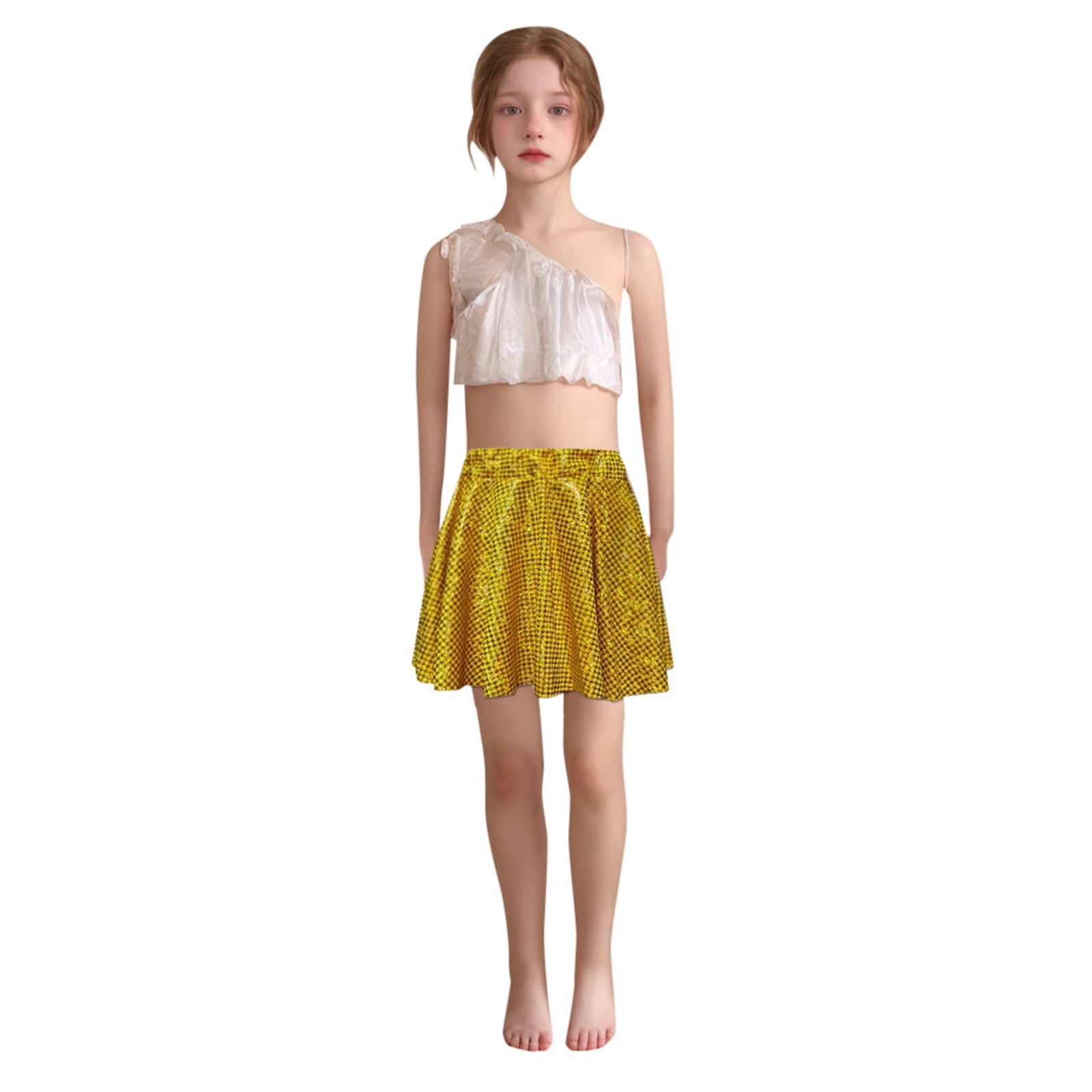 Glisme Girls Dresses Children'S Thousand Bird Sequin Skirt Dance Dress ...