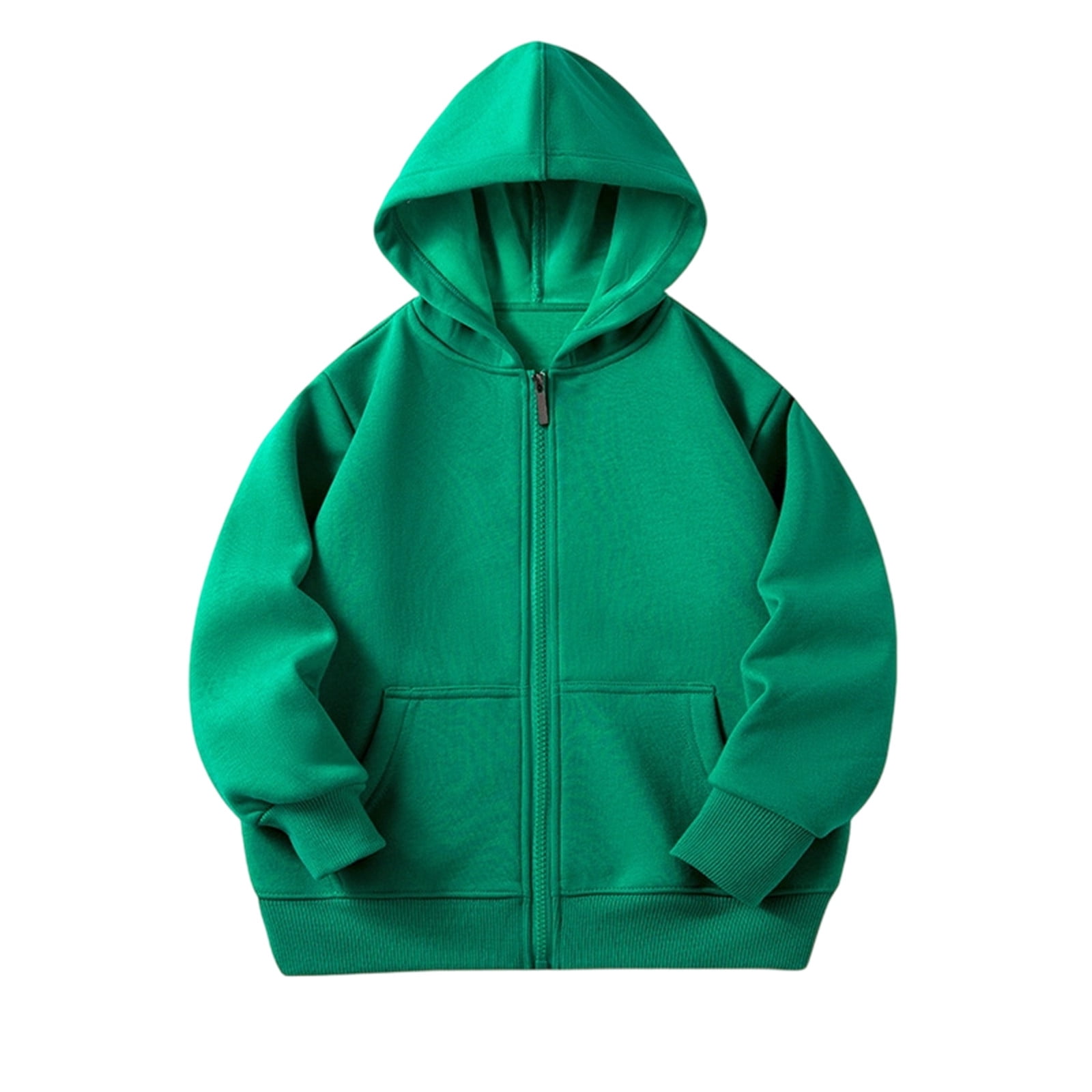 Glisme Girls Jacket Thermal Hooded Jacket With Zipper Soft Warm Cozy Winter Pullover For Toddler ...