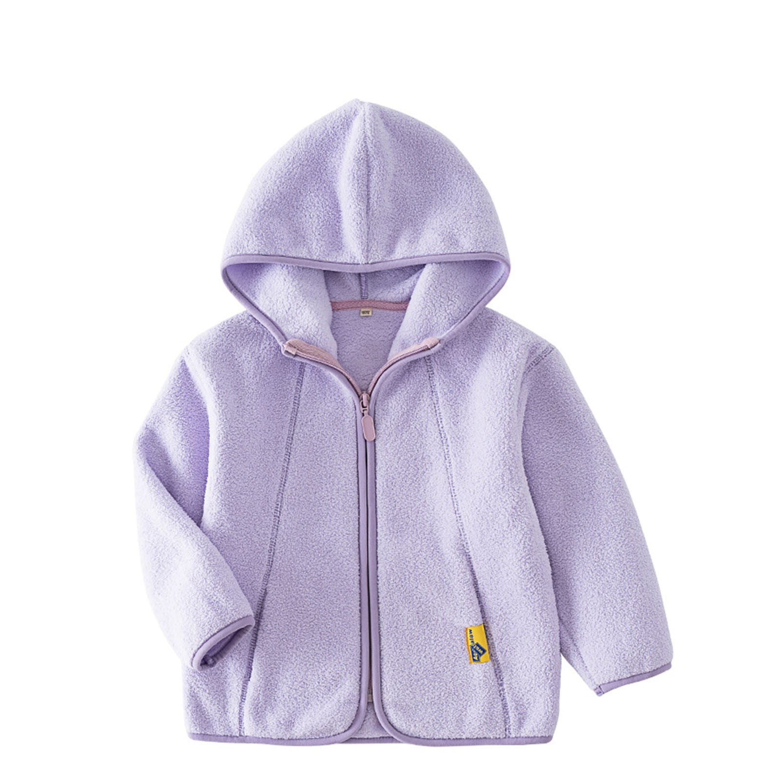 Glisme Girls Jacket Toddlers' Polar Thermal Full Zip Hooded Jacket Flexible Fit Outerwear For ...