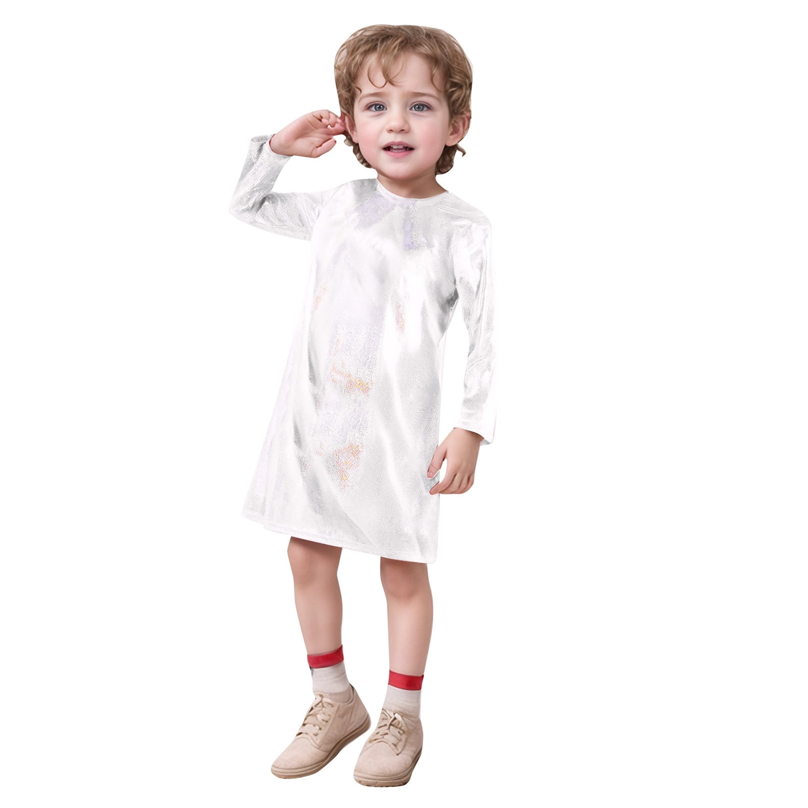 Glisme Girls Sequin Dresses Children's Fine Point Glitter Sequin Long ...