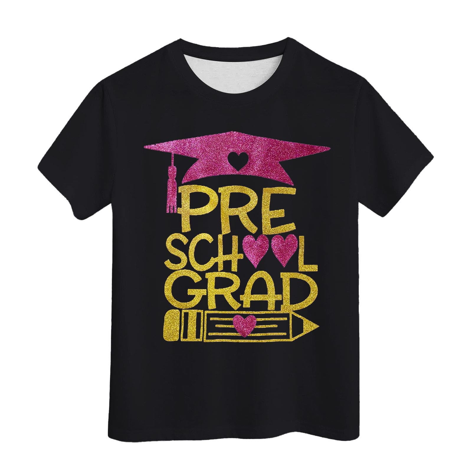 Glisme Kindergarten Graduation Shirt For Girl: Last Day Of School Shirt ...
