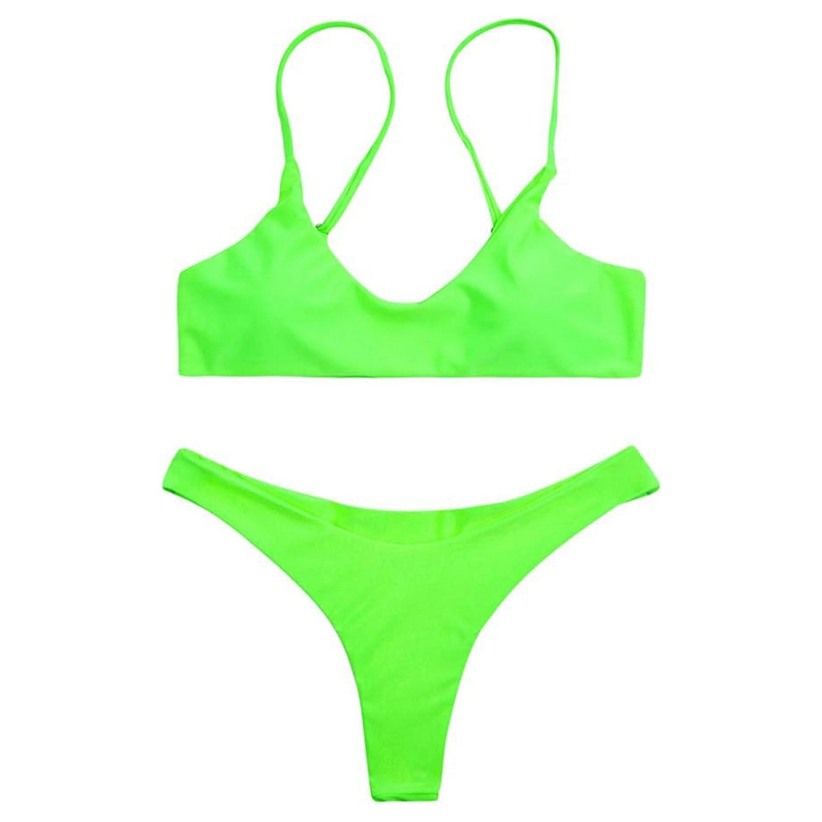 Glisme Swimsuits For Women Push Up Padded Bra Bandage Bikini Beach ...