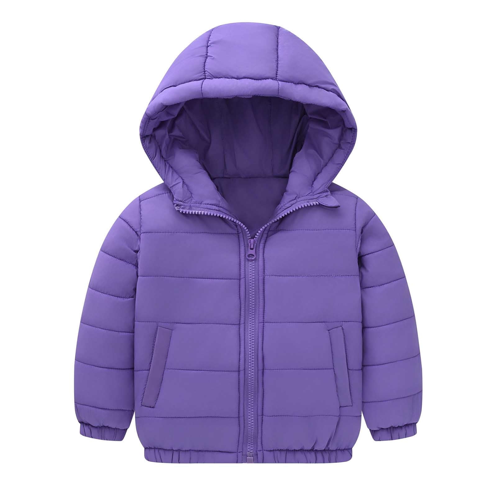 Glisme Toddler Girls Winter Jacket Coat Hooded Jacket Wear Thicken Windproof Zipper Warm Regular ...