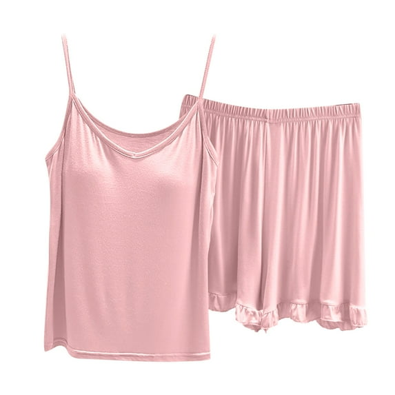 Glisme Women Pajamas Set Summer Wear Pyjamas Set 2 Pack Casual Pyjamas ...