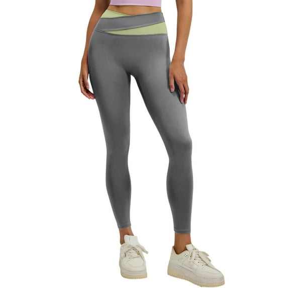 Glisme Yoga Pants Women High Waisted Split Panel High Waist Yoga ...