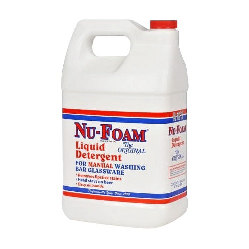 Glissen Chemical Nu-Foam Detergent, 1 gal., Plastic Jug, Liquid | 4/Case - Walmart.com