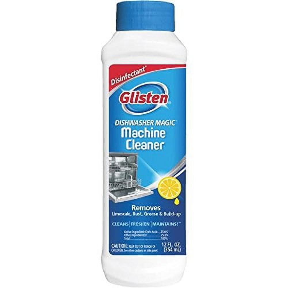 Summit Brands Glisten Dishwasher Magic Cleaner and Disinfectant, 12 Fl ...