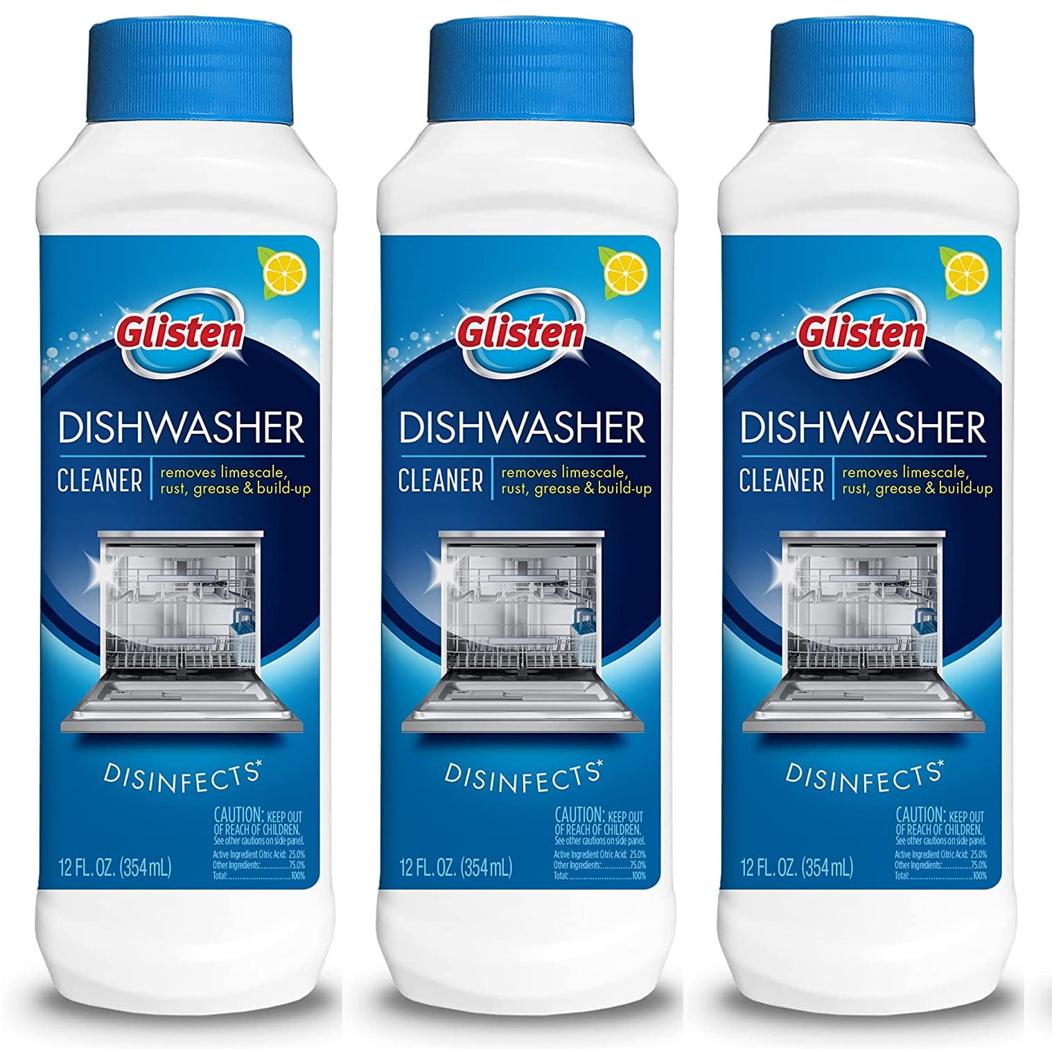 Glisten Dishwasher Cleaner, Removes Limescale, Rust, Buildup, and ...