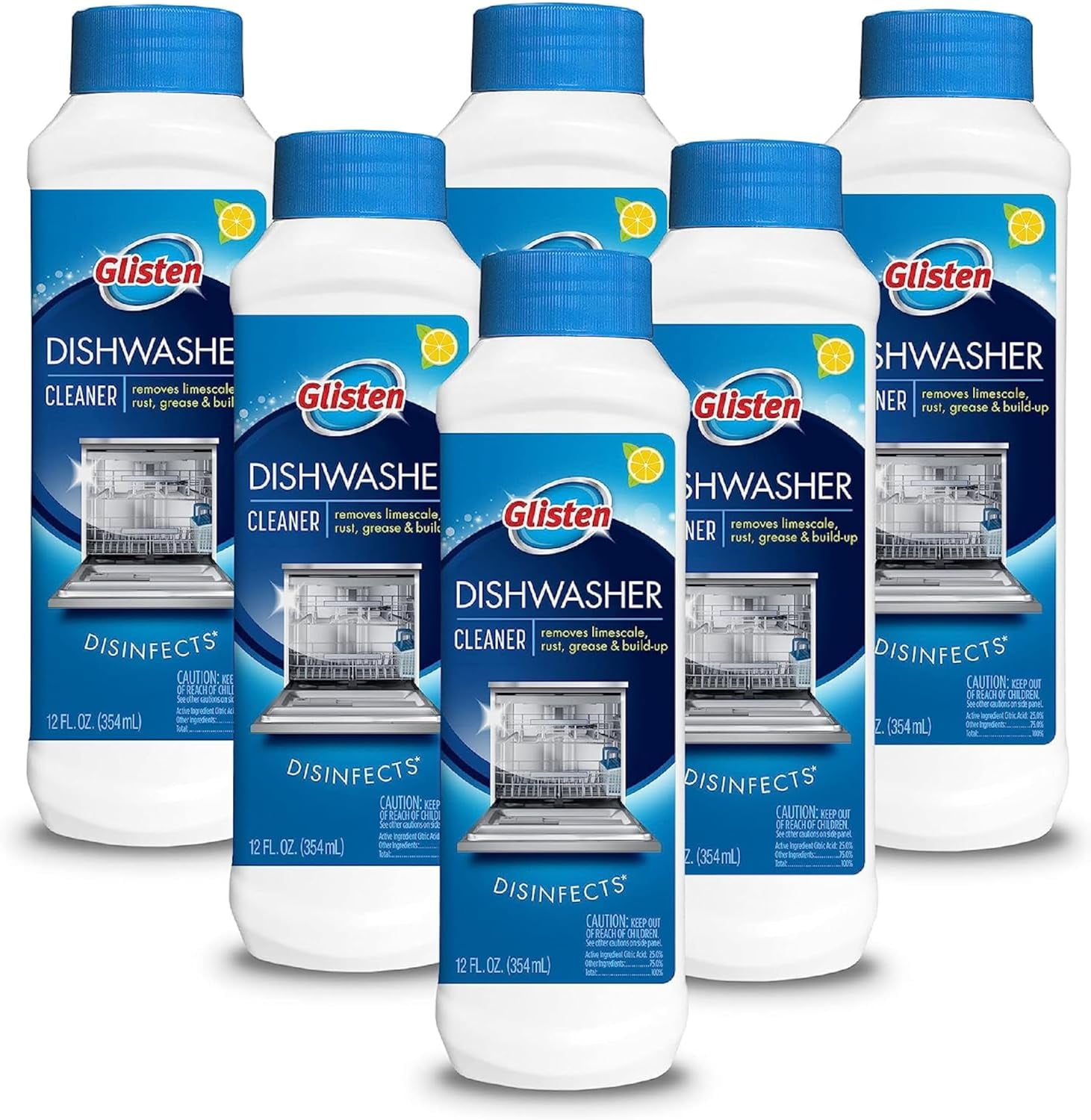 Glisten Dishwasher Cleaner, Removes Limescale, Rust, Buildup, and ...