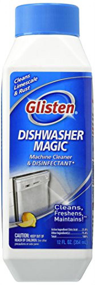 Glisten Dishwasher Magic Disinfectant & Cleaner Lemon 12 Oz - Walmart.com