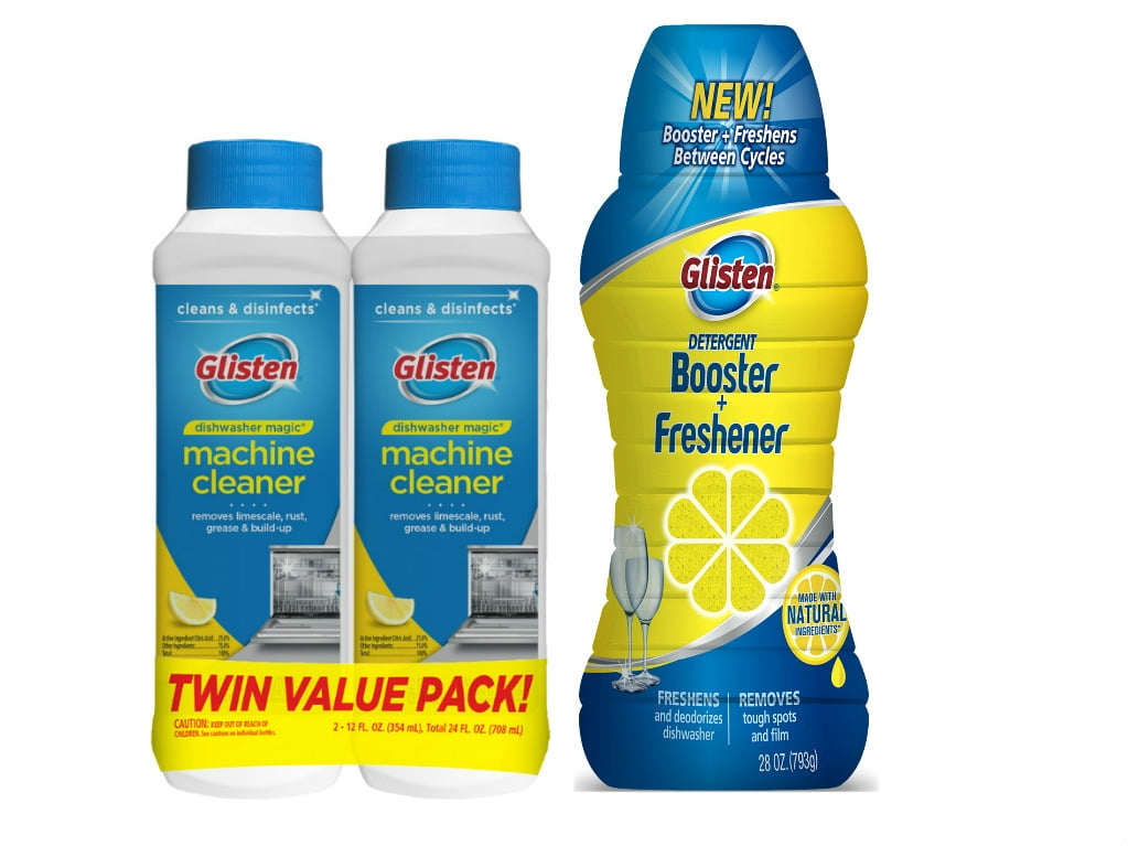 Glisten Dishwasher Magic Machine Cleaner and Disinfectant 2-Pack and ...