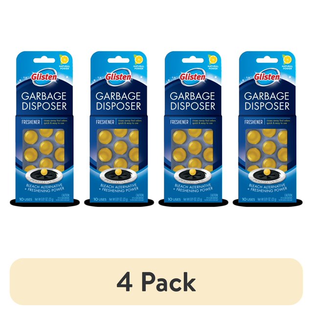 (4 pack) Glisten Garbage Disposer Care Freshener Pods, 10 Pack ...