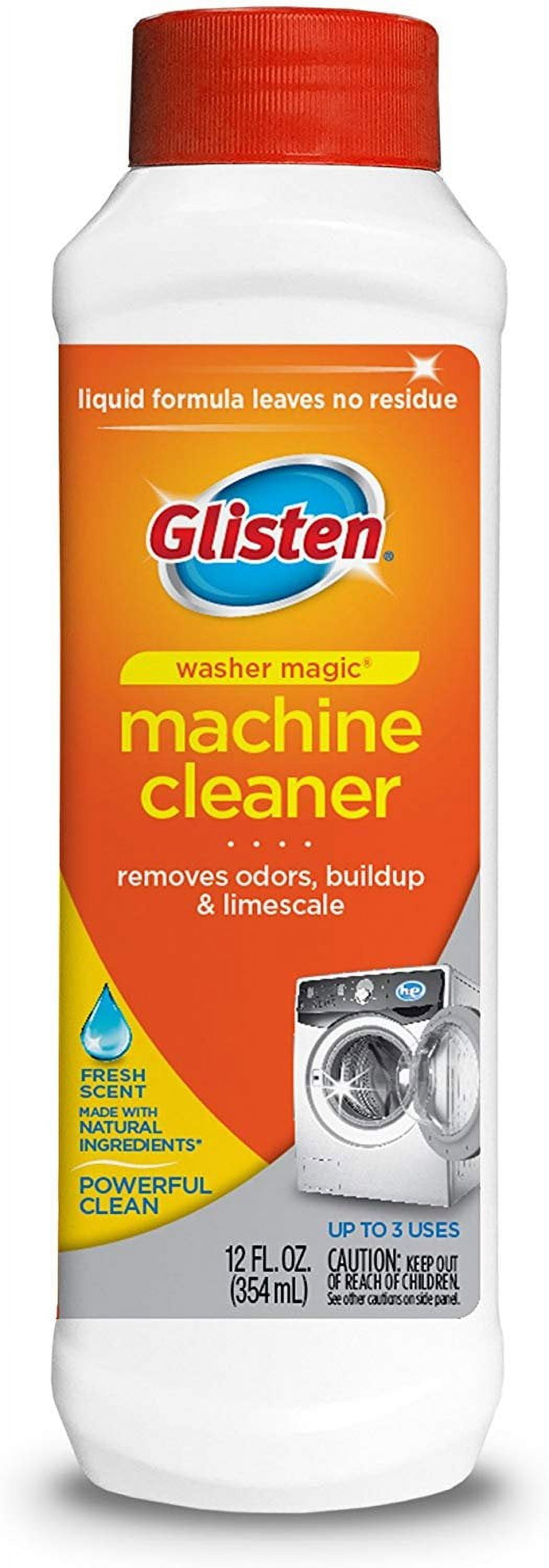 Glisten Washer Magic Washing Machine Cleaner & Deodorizer, 12 Fl Oz, 12 ...