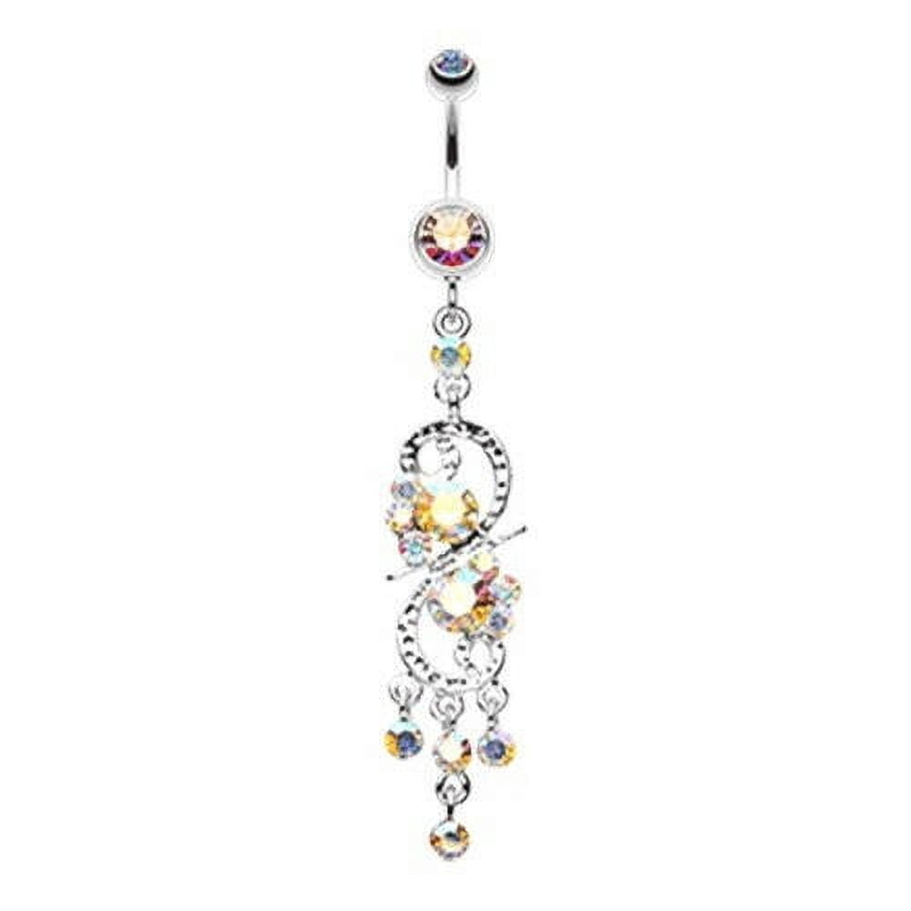 Glistening Chandelier Belly Button Ring - Walmart.com