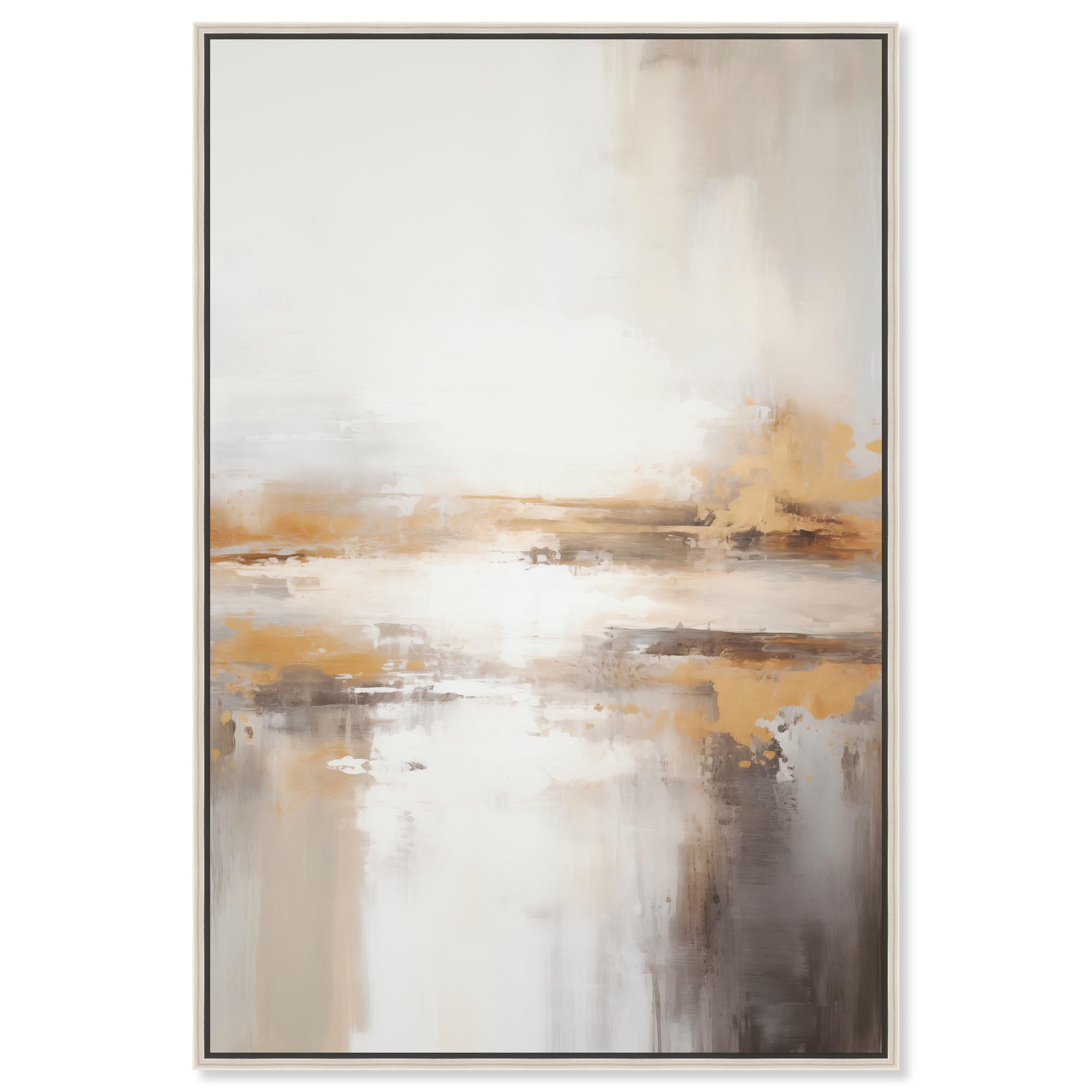 Glistening Stillness I Canvas Earth Tone Abstracts by Art Remedy ...