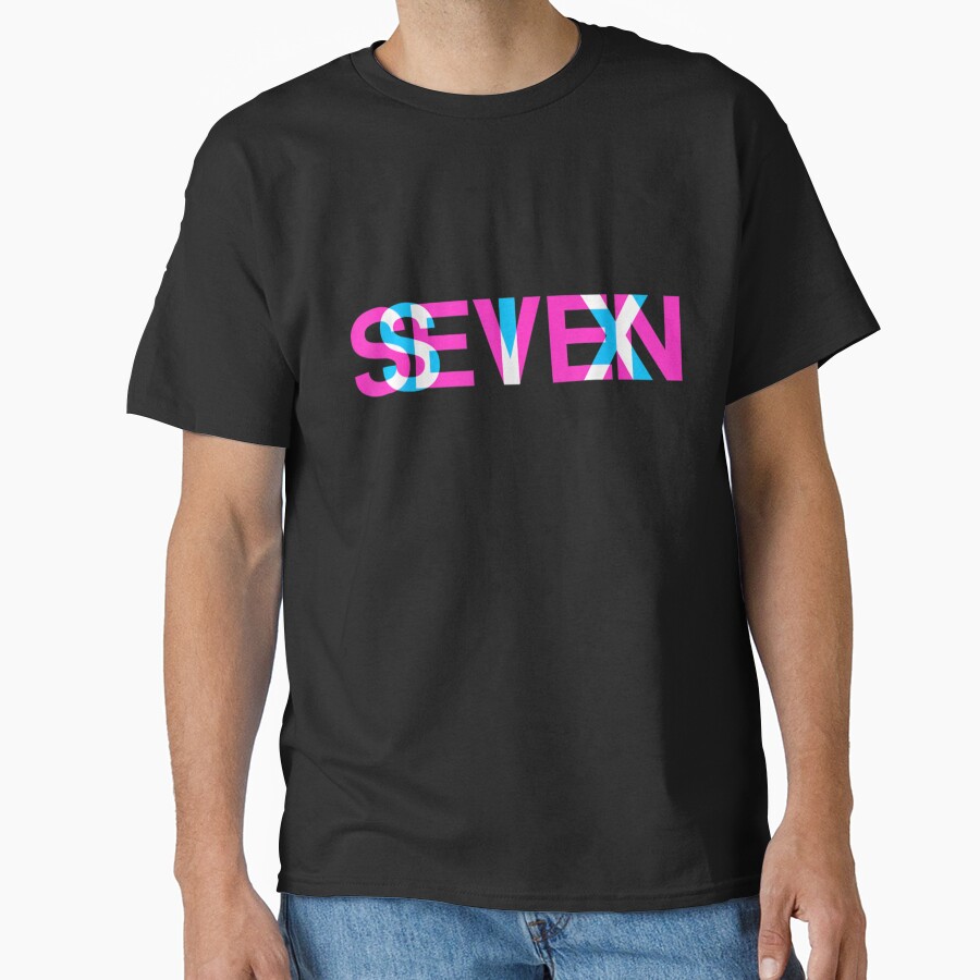 Glitch Optical Illusion Six Seven 6 7 Meme Gen Alpha Slang Unisex T ...