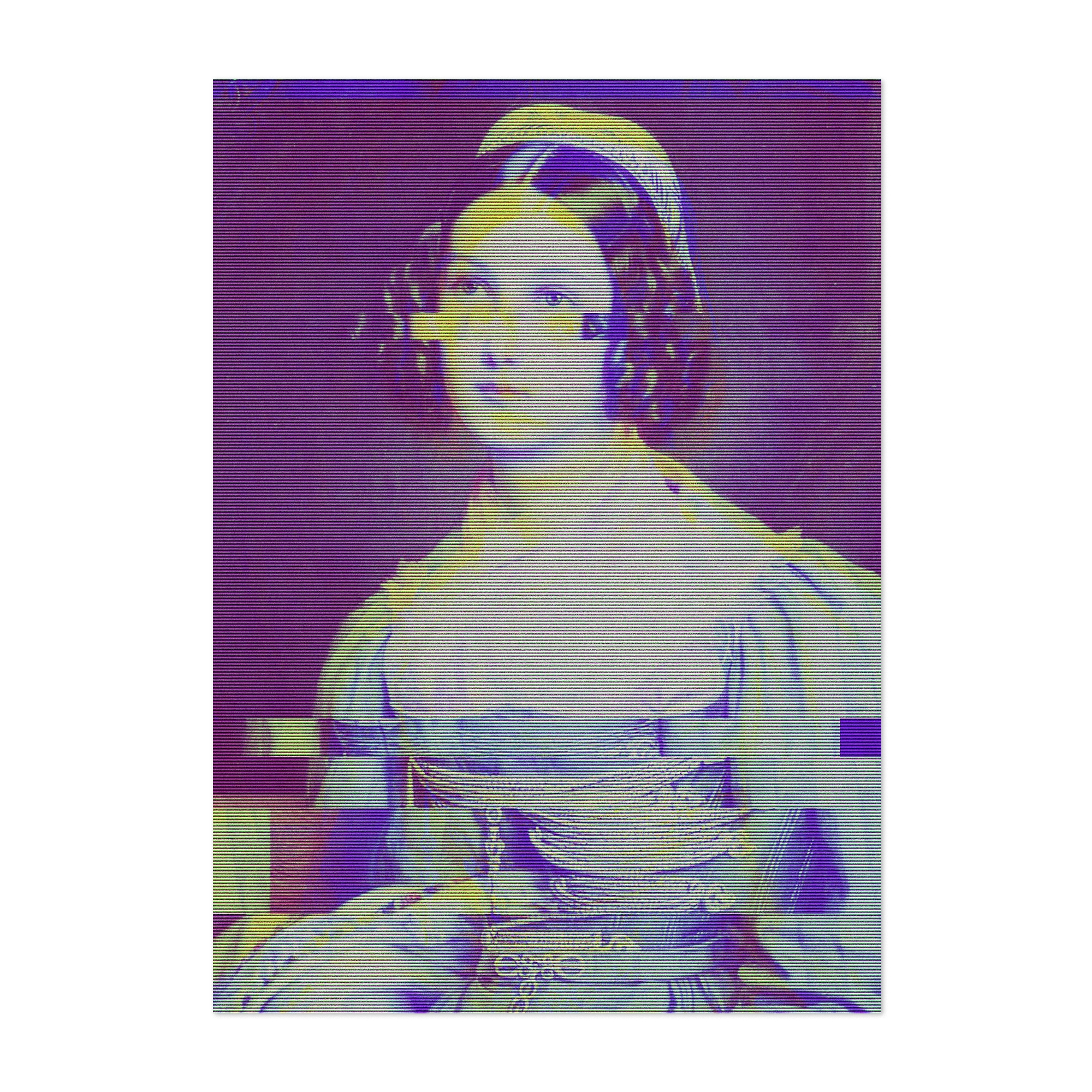 Glitched Lady - Photography Vintage Psychedelic Surrealism Pop Art ...