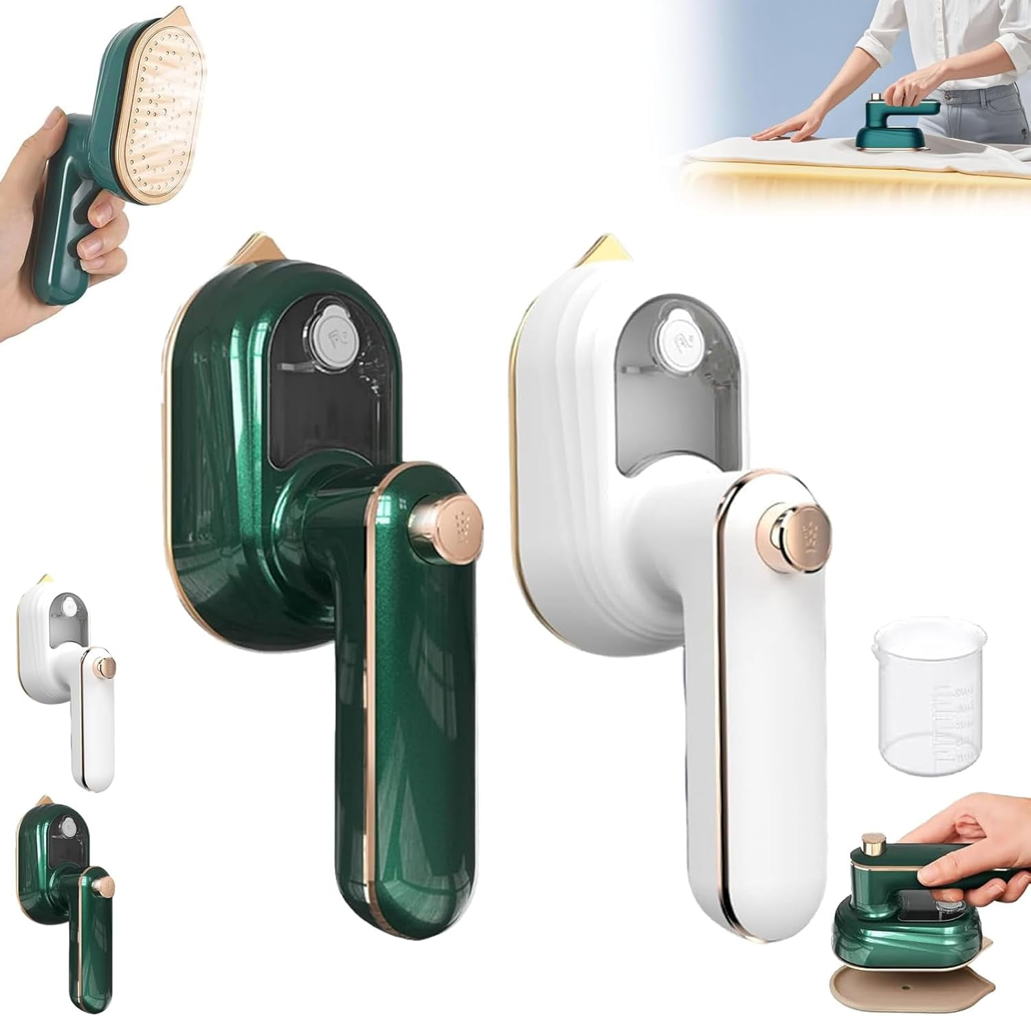 Glitchino Mini Steam Iron, Glitchino Rotary Garment Iron, Handheld ...