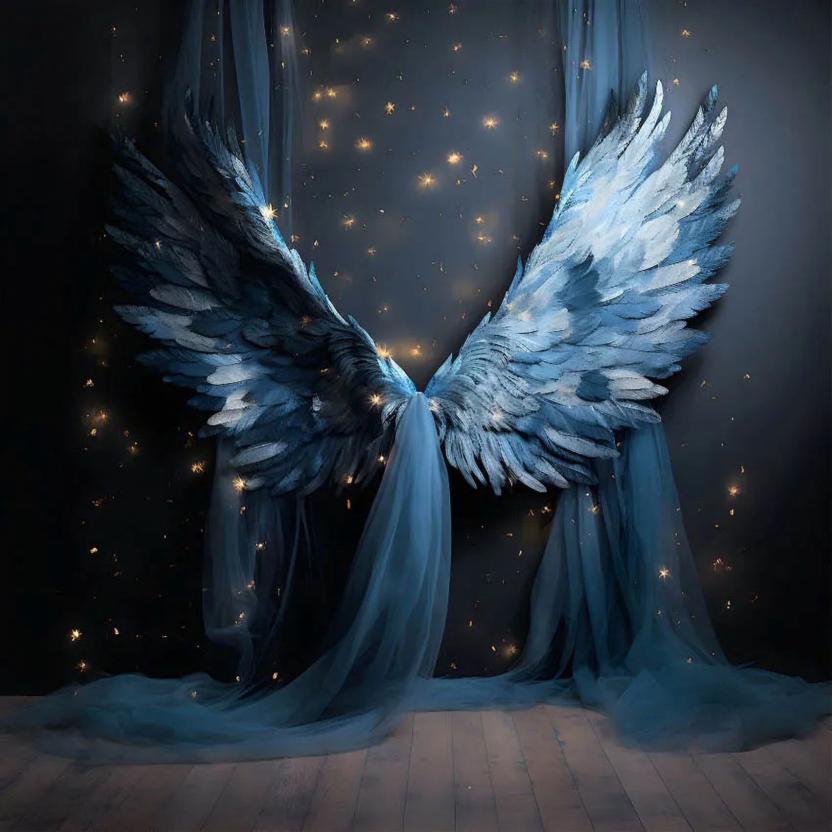 Glitter Angel Wings Adult Birthday Wedding Maternity Art Portrait r ...