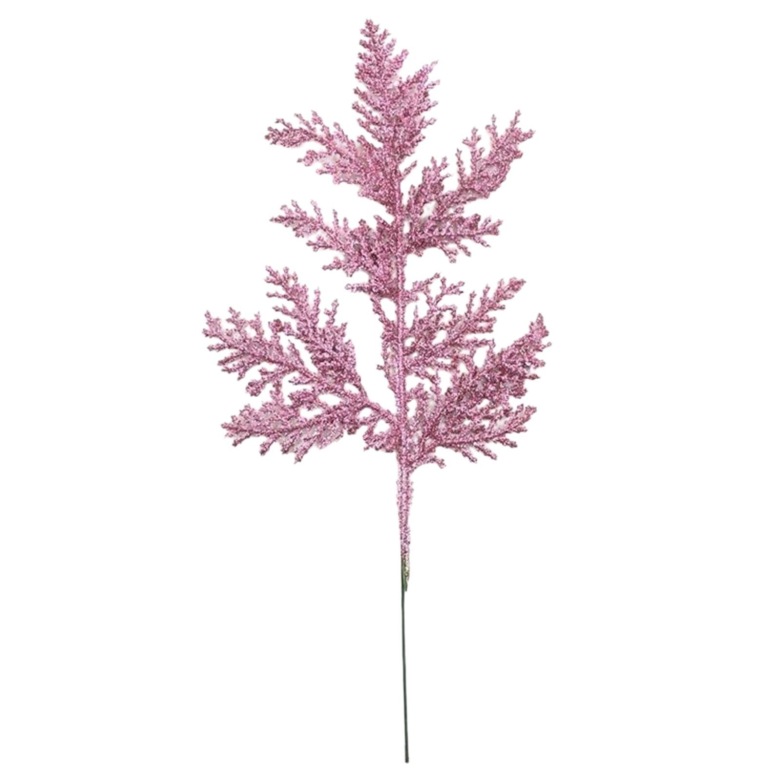 Glitter Artificial Cedar Sprigs Picks Faux Cedar Branches Stems ...
