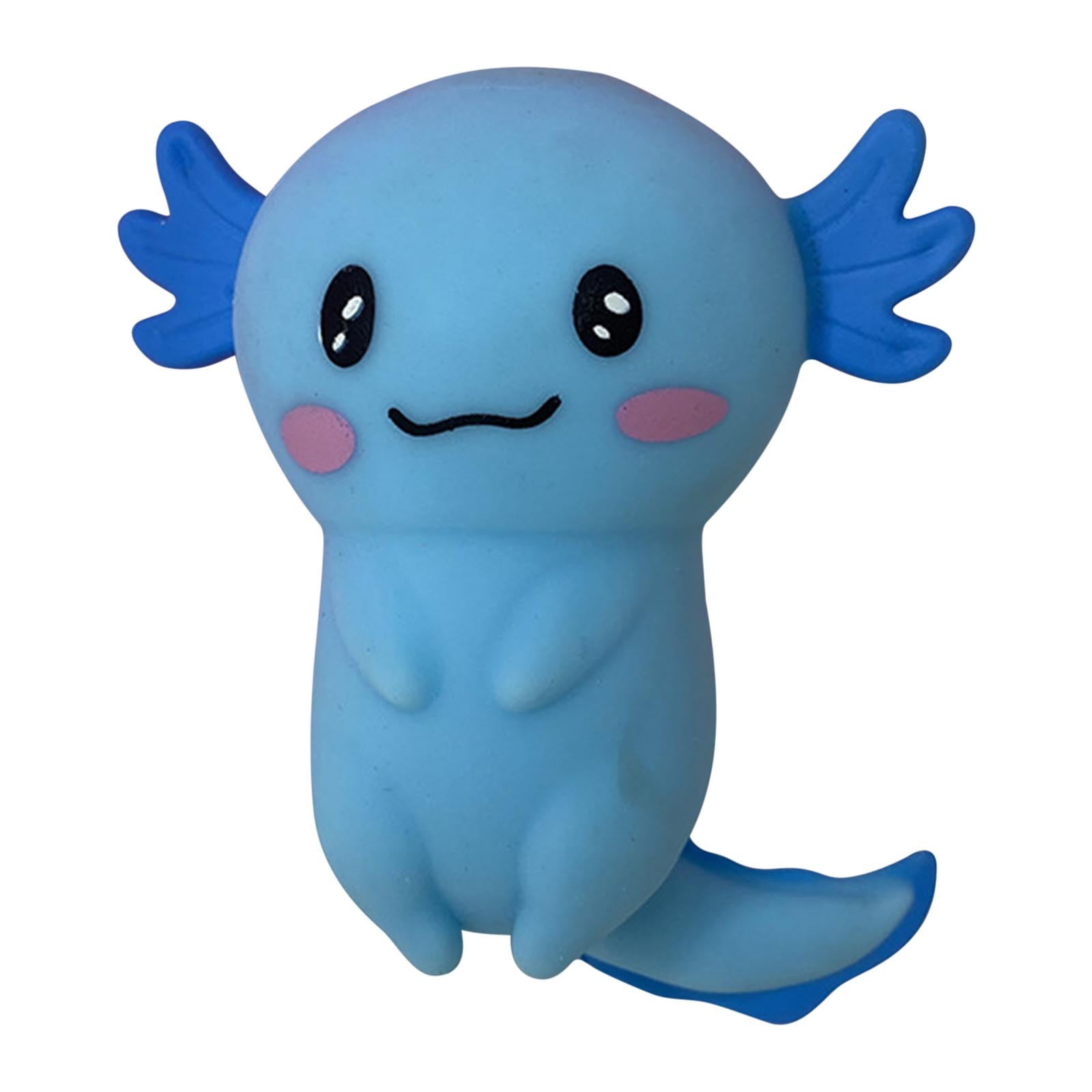 Glitter Axolotl Stress Relief Fidget Toy | Stretchy Sensory Rubber ...
