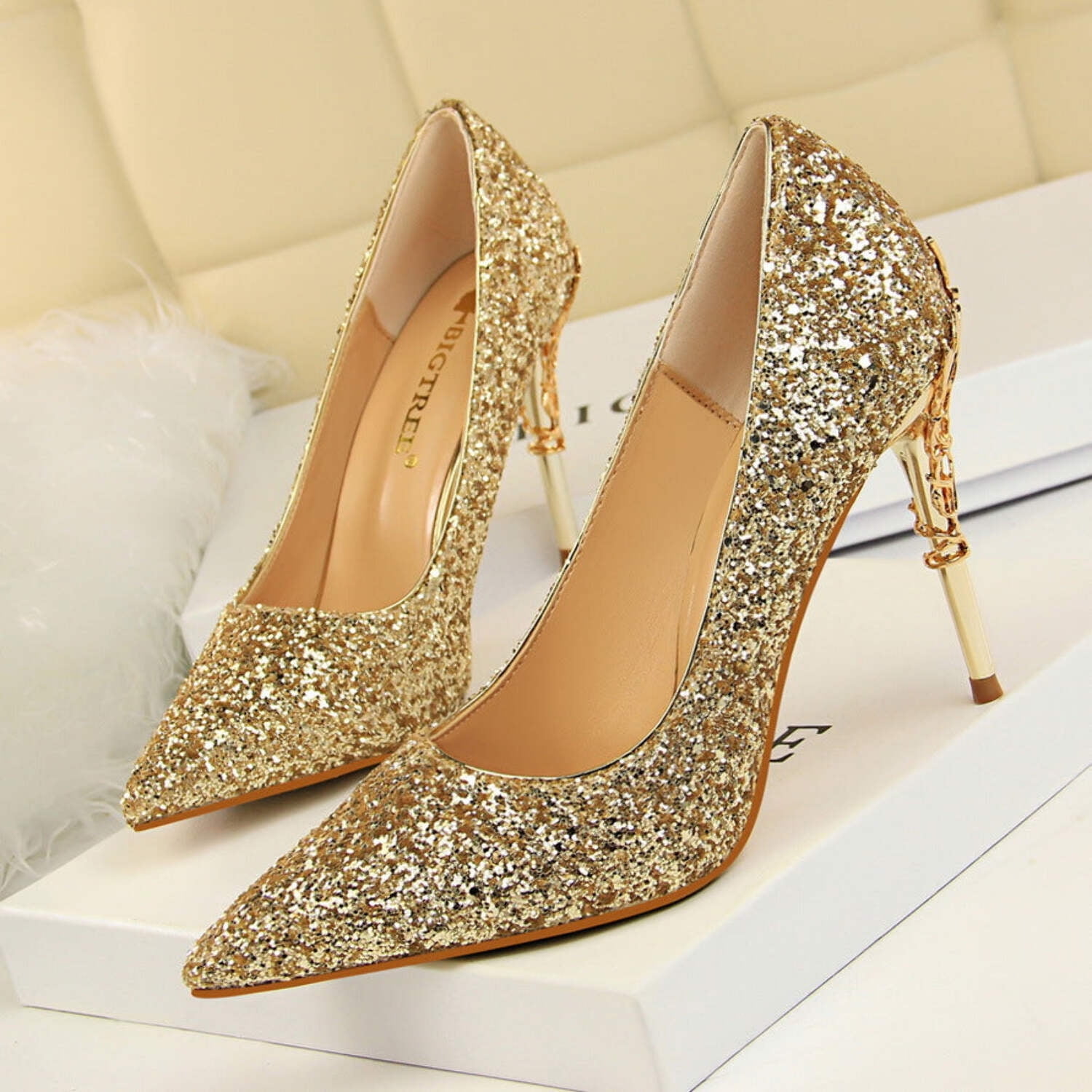 Glitter Base High Heels - Walmart.com
