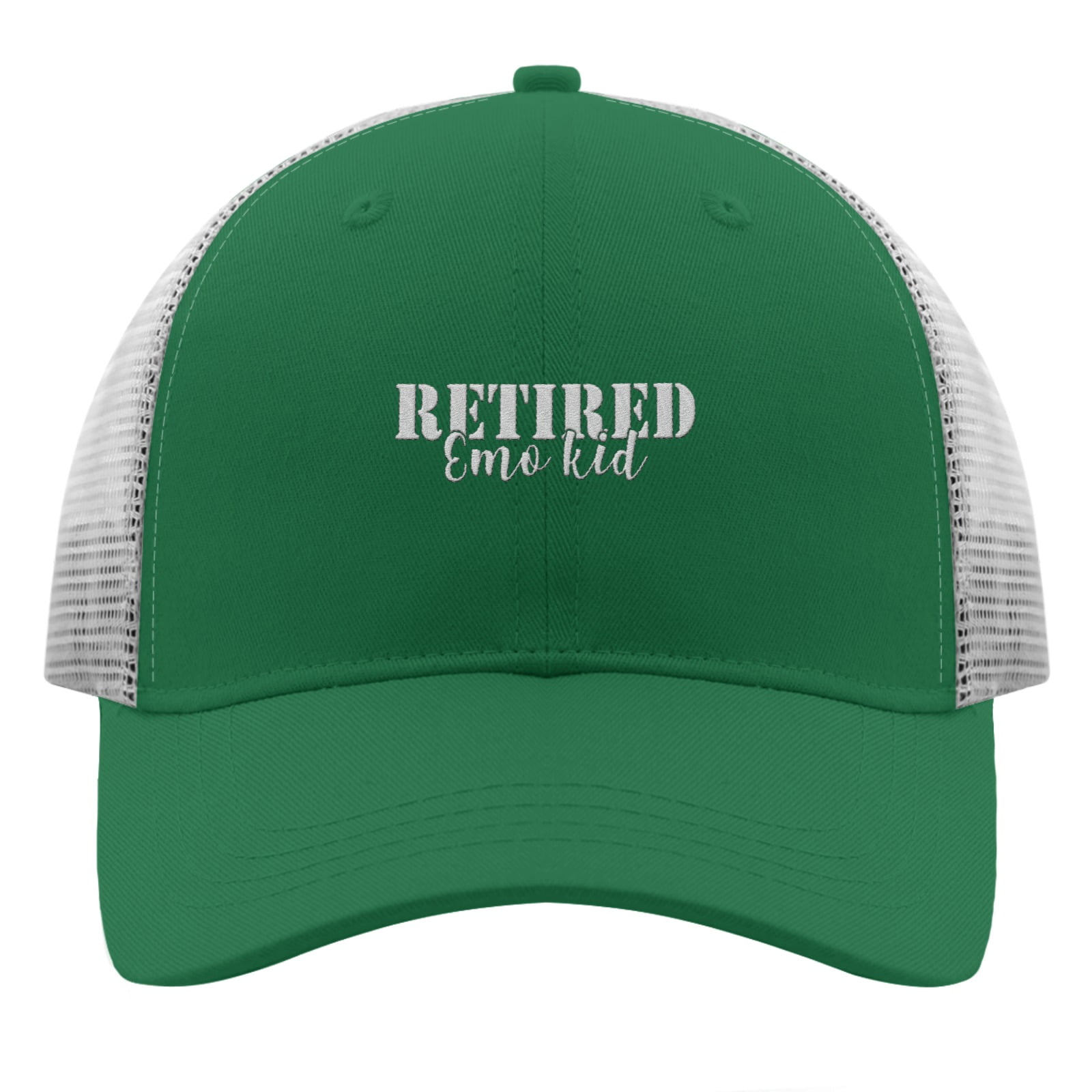 Glitter Baseball Cap retired emo kid on the front Embroidery Dad Caps ...