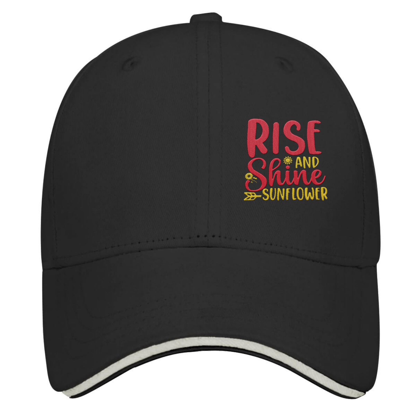 Glitter Baseball Hat rise and shine sunflowers Embroidery Dad Caps for ...