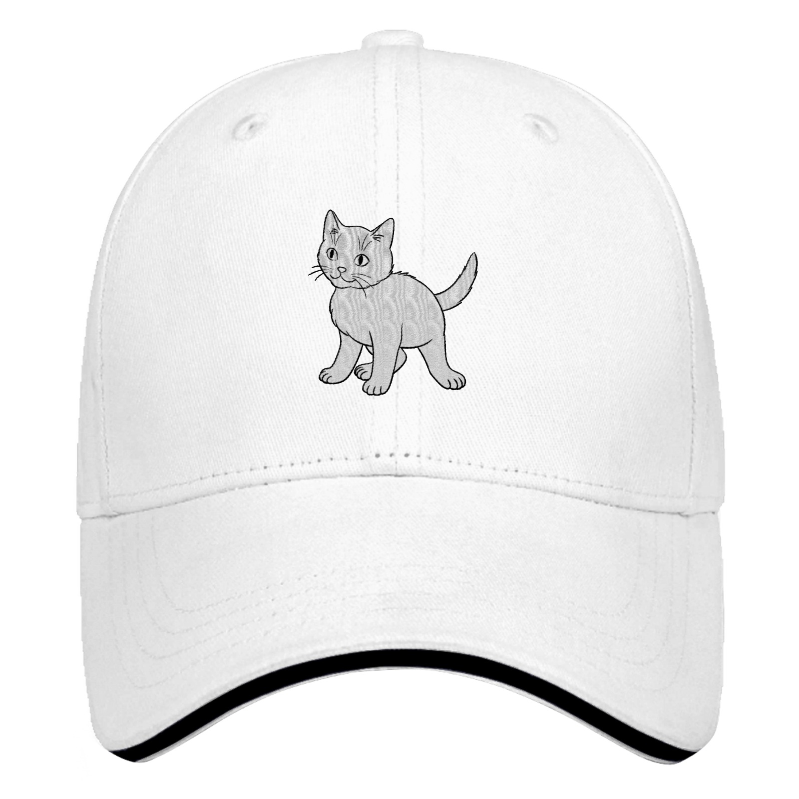 Glitter Baseball Hats cat Embroidery Dad Caps for Teen Graphic Adjustable for SportswhiteOne ...