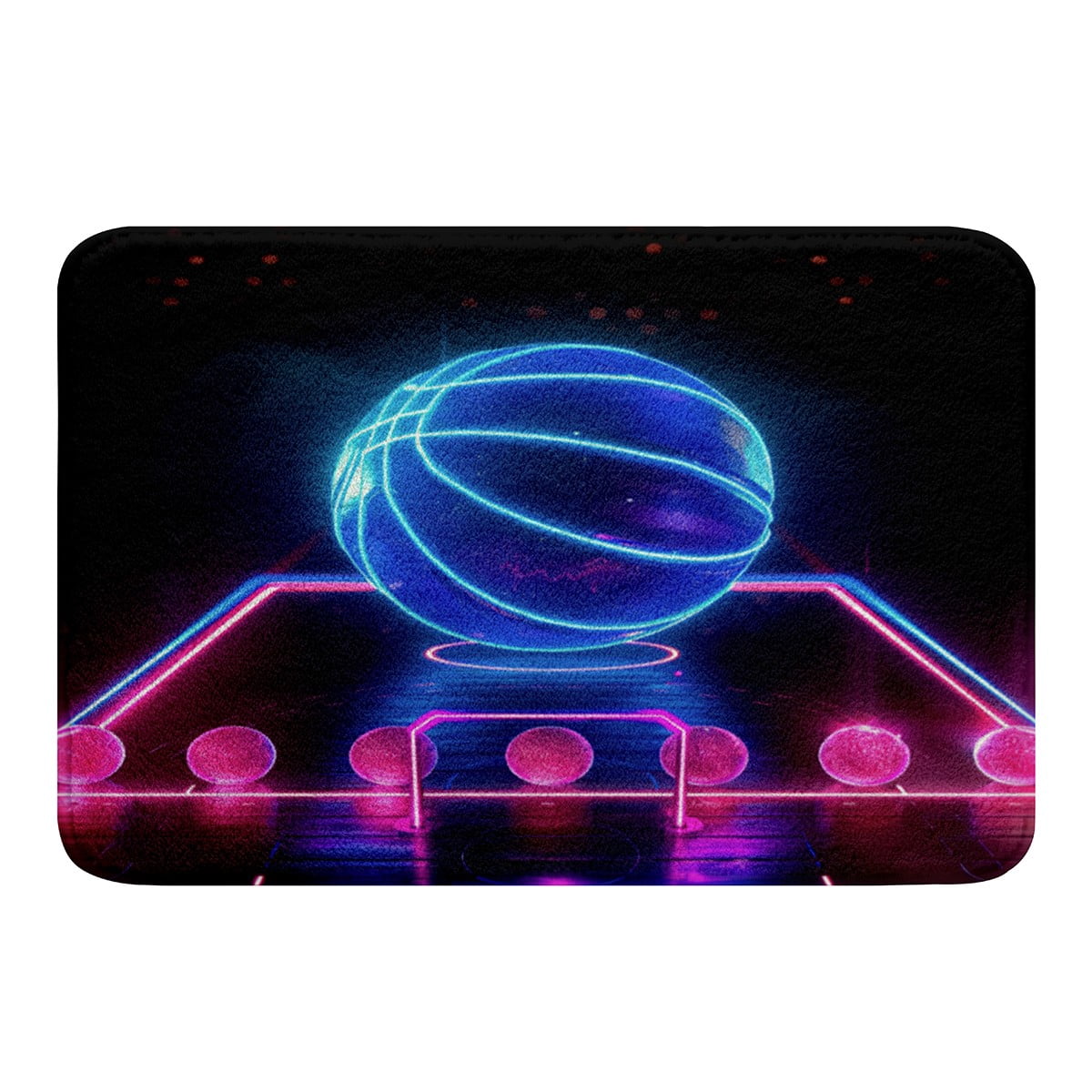 Glitter Basketball Bathroom Rugs Basketball Court Rug 20"x32",Sports ...