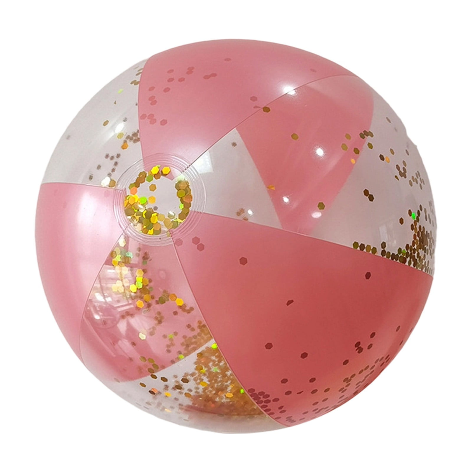Glitter Beach Ball, Inflatable Gold Confetti Pool Balls, For Swimming ...