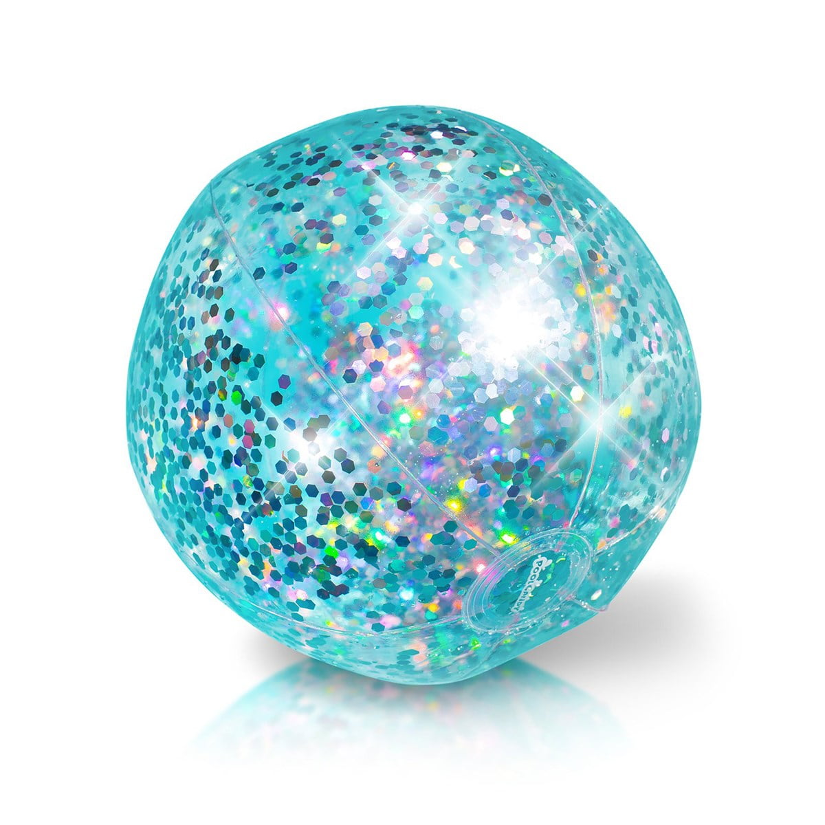 Glitter Beach Ball - Silver Glitter - Walmart.com