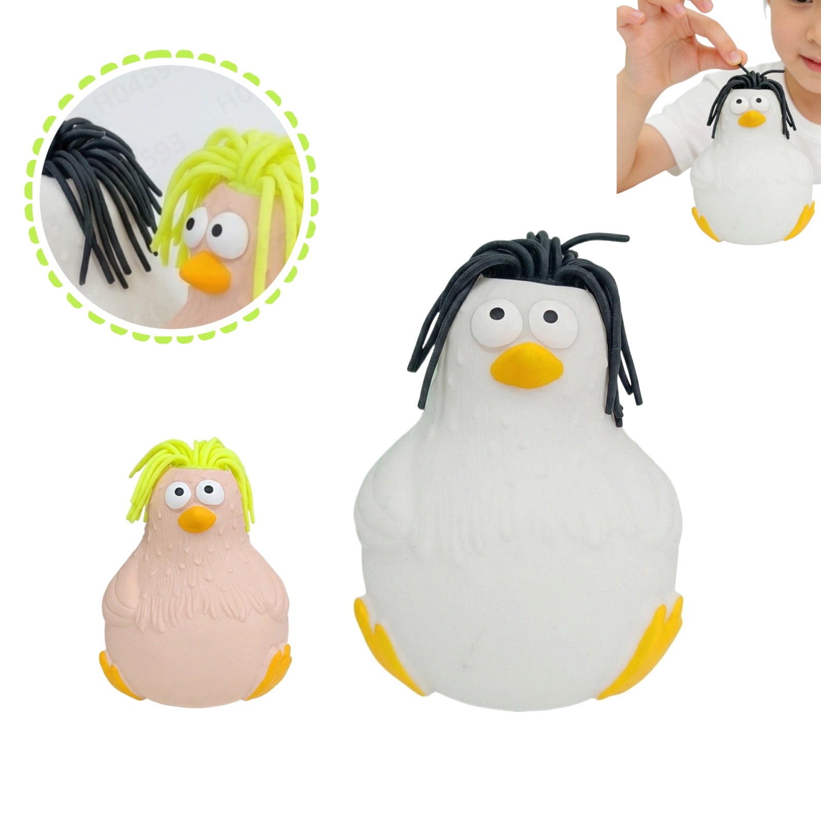 Glitter Bobo Chick Squishies, Fidget Toys Adults & Teens Easter Basket ...