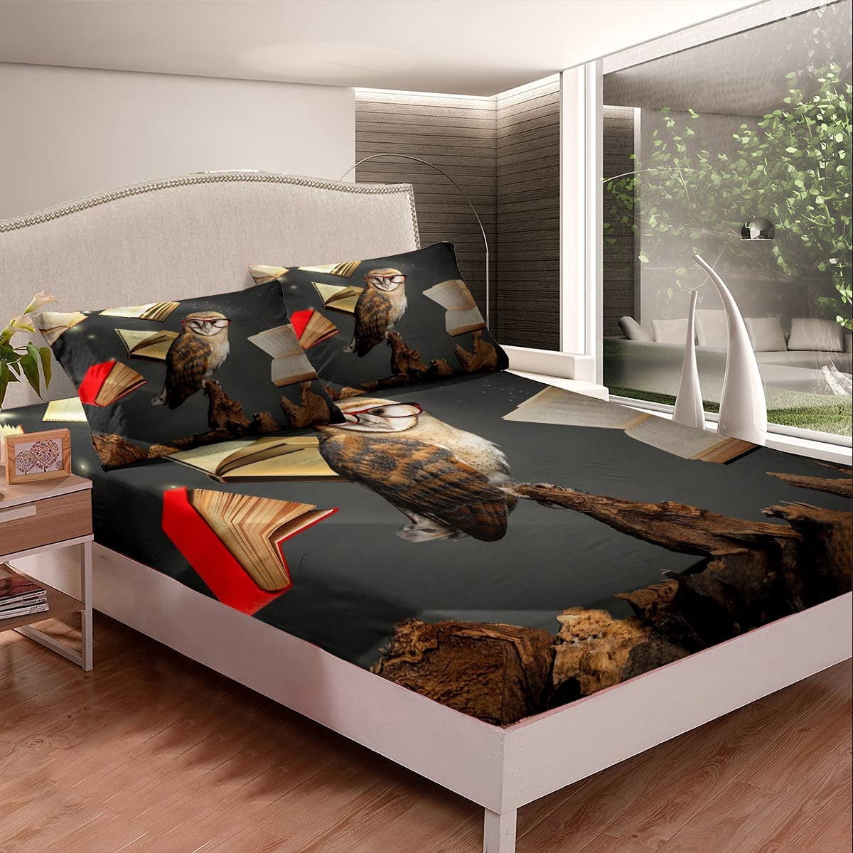 Glitter Bottom Sheet Golden Bling Sequins Bedding Set Book Wood Top ...