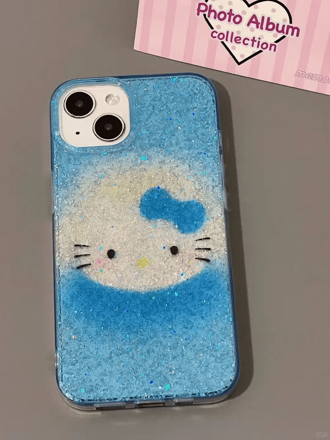 Glitter Bow Big Face Cute Cartoon Phone Case For iPhone 16 15 14 13 12 ...