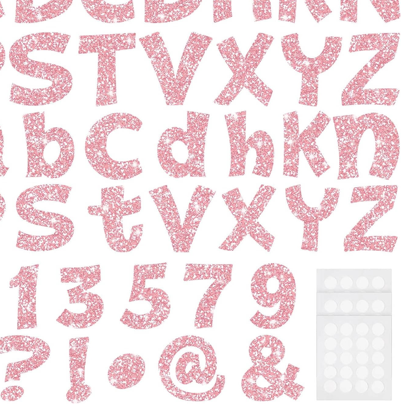 Glitter Bulletin Board Letters Alphabet Poster Board Letter with ...