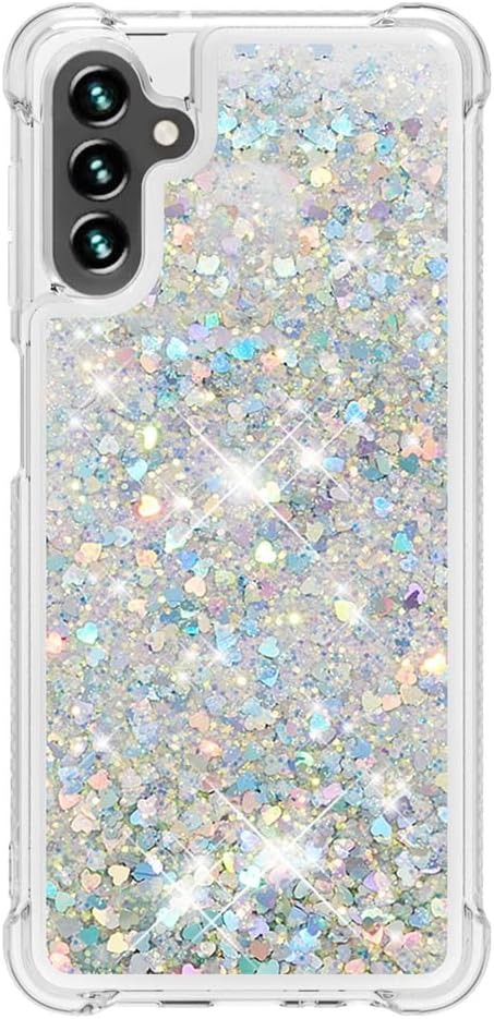 Glitter Case for Galaxy A13 5G,Samsung Galaxy A13 5G Glitter Case Sparkling Quicksand Shiny ...