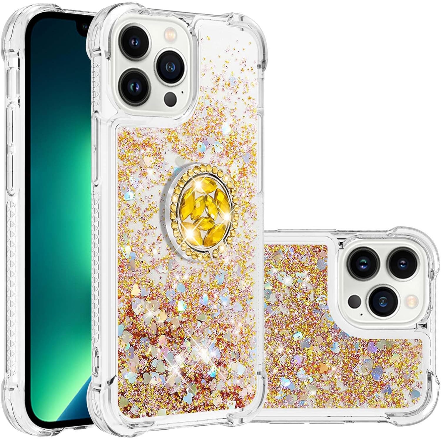 Glitter Case for iPhone 15 Pro Max/15 Plus/15 Pro/15, Bling Women Girls ...